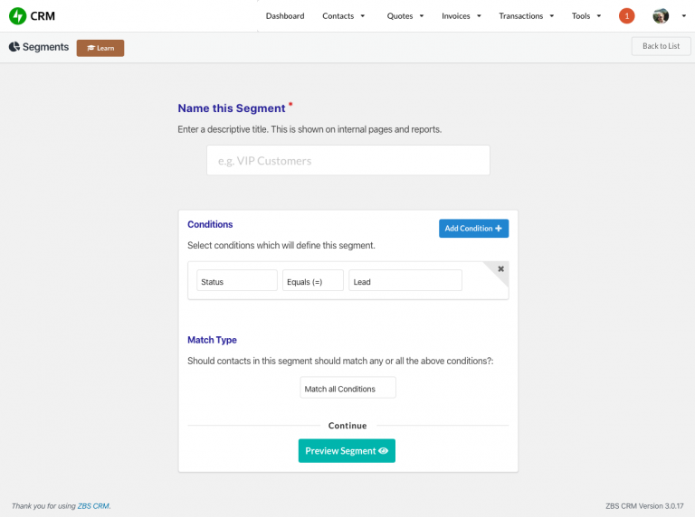Add a new Segment | Jetpack CRM