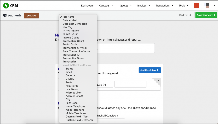 Advanced Segments | Jetpack CRM