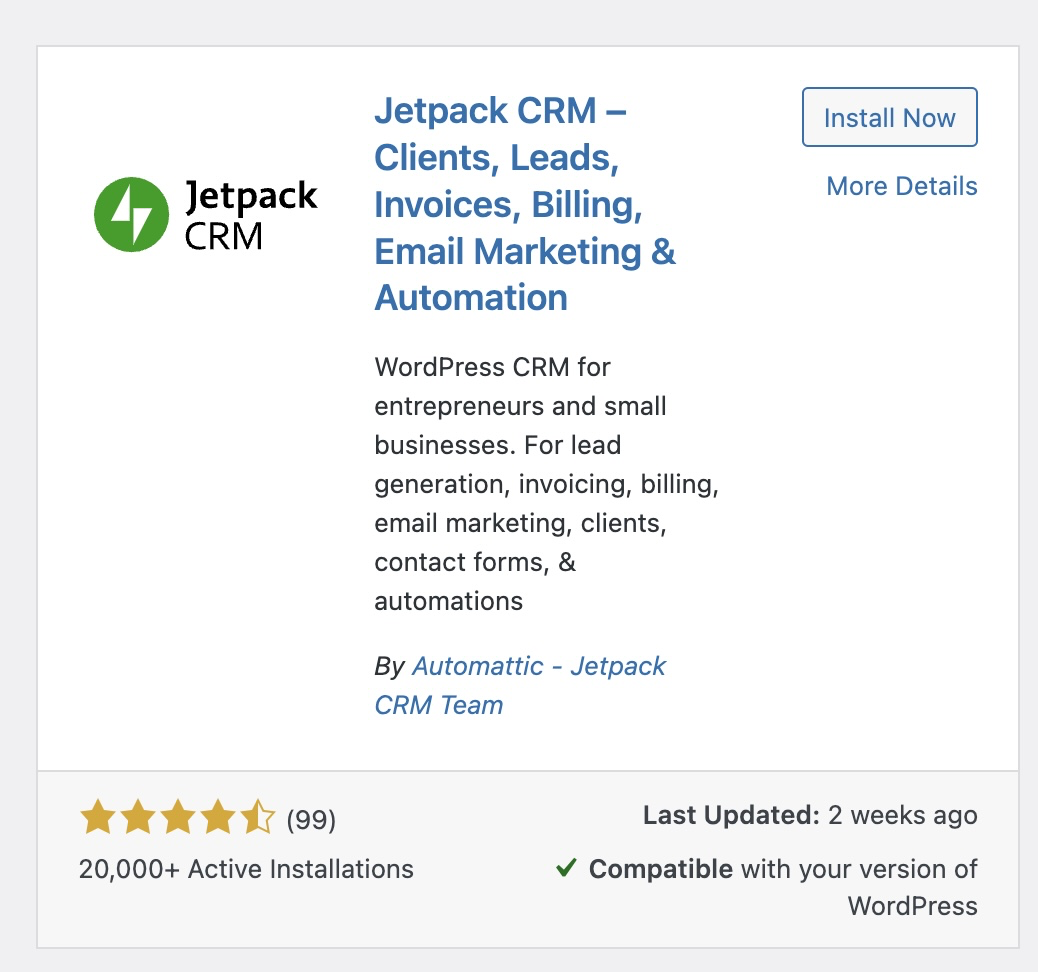 Getting Started: Installing | Jetpack CRM